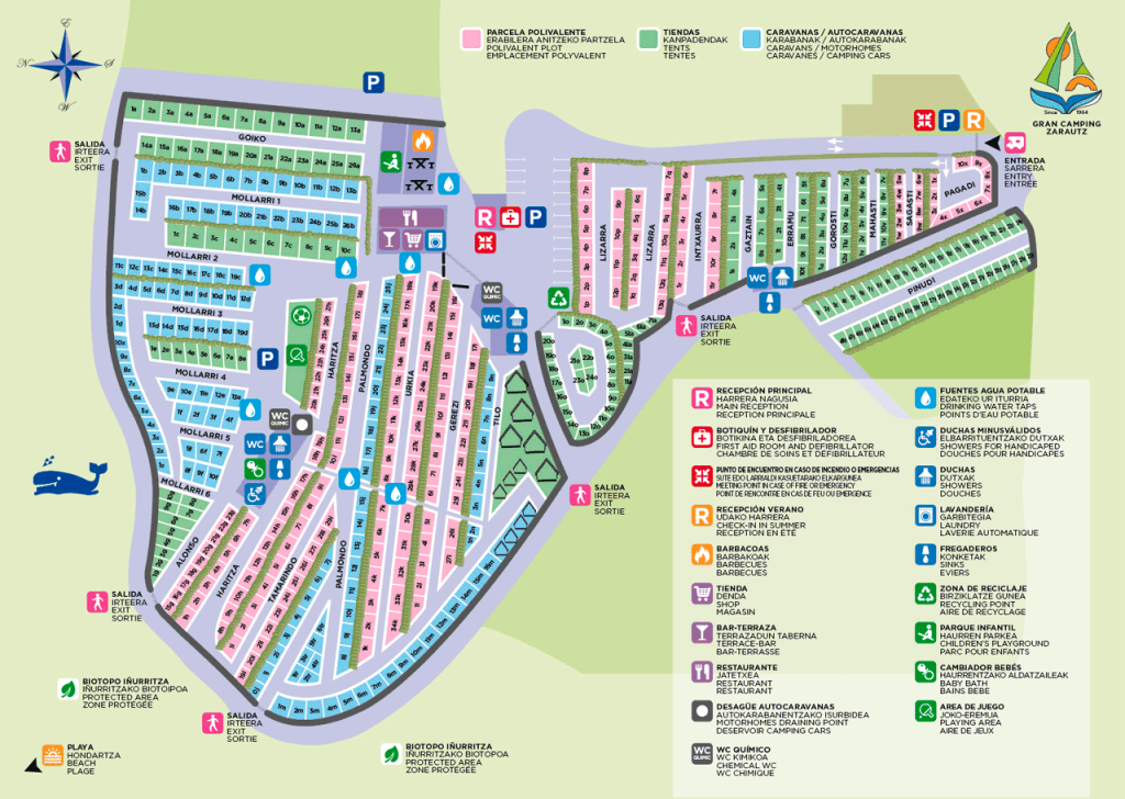 Camping en Zarautz: instalaciones completas para niños y adultos